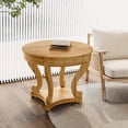 Curved Legs Farmhouse Style Small Size Round Dining Table End Table ...