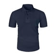 VgaVtl Polo for Men Summer Knit Short Sleeve Plain Mens Plus Size ...
