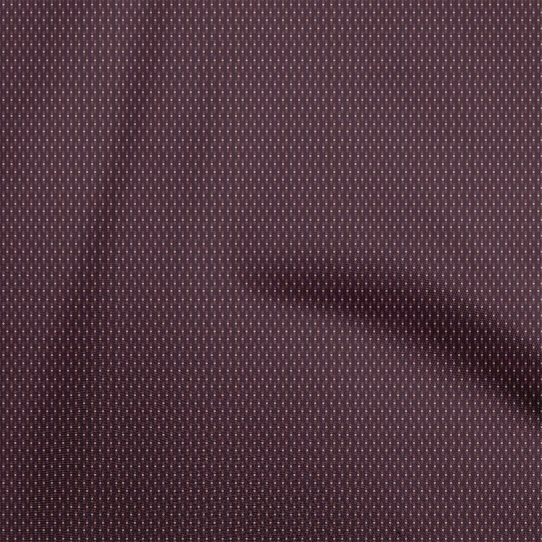 oneOone Viscose Jersey Chocolate Brown Fabric Geometric Diy Clothing ...