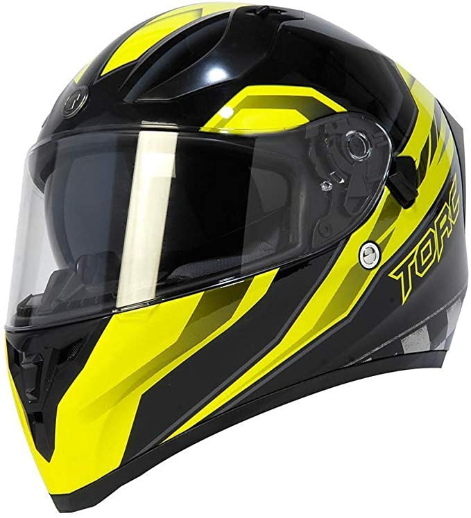 TORC Unisex-Adult Half-Size Style T5 Fiberglass Motorcycle Helmet ...