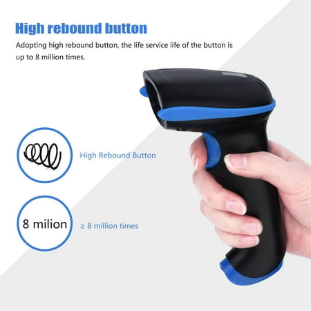 Stylish Ergonomic barcode scanner, Dual Connection Modes bar code ...