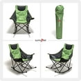 Sunnyfeel Foldable Oversized Padded Camping Rocking Chair, Green ...