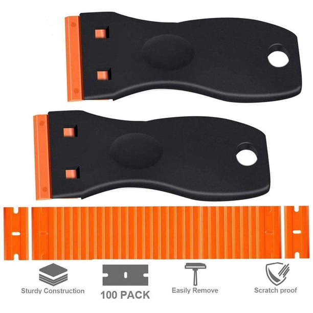 HAHDAXIA Plastic Razor Blade Scraper for Scraping Labels and Decal ...