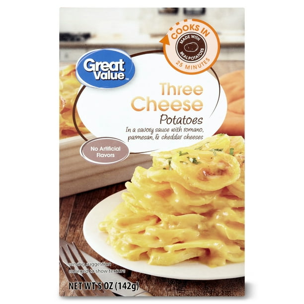 Great Value Three Cheese Potatoes, 5 oz - Walmart.com