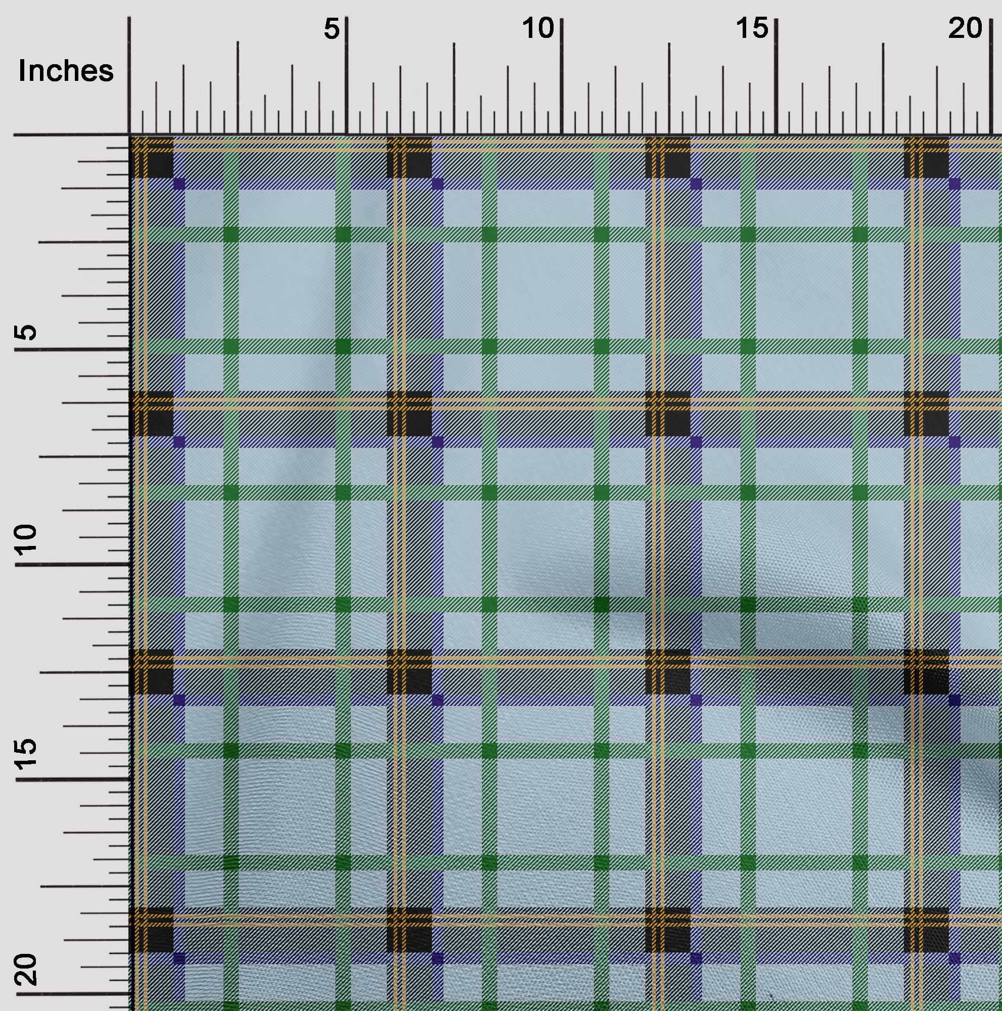oneOone Silk Tabby Fabric Tartan Check Print Fabric By Yard 42 Inch ...