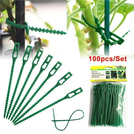 Justharion 100 Pieces Tree Ties Adjustable Support Garden Belts ...