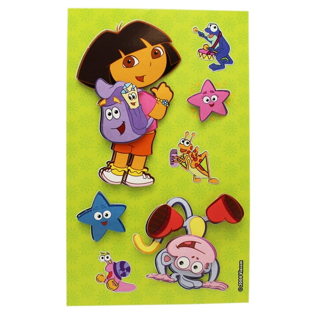 Dora the Explorer and Friends 3D Raised Kids Stickers (4 Stickers ...