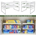 "2 Pack Adjustable & Expandable Kitchen Wrap Organizer Rack, Aluminum ...