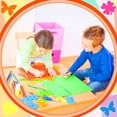 30 Pack Neon Paper Sheets Colored Poster Boards Fluorescent Bright A4 ...