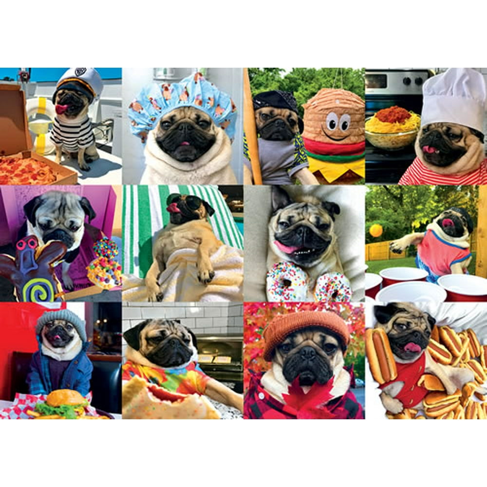 Willow Creek Press - Doug the Pug Pug Life 1000-Piece Puzzle - Walmart ...