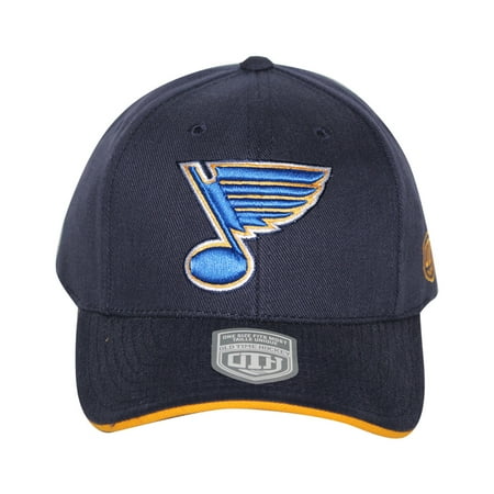 Old Time Hockey Blue St. Louis Blues Raised Replica 3 Velcro Cap ...