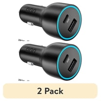(2 pack) onn Dual USB-C and USB-A Port 32W Car Charger with 3ft Cable ...