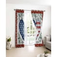Anniversary USA Flag Blackout Curtains for Bedroom/Living Room, Thermal ...
