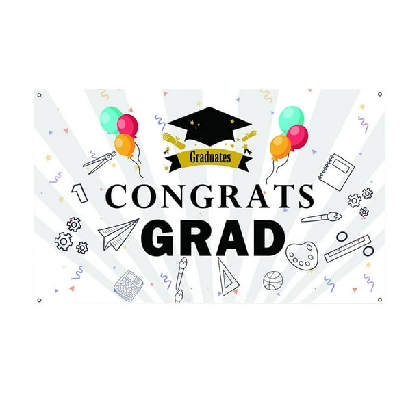 Banner de graduación, póster, poliéster, festival, telón de fondo ...
