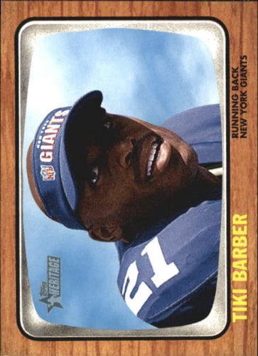 2005 Topps Heritage #39 Tiki Barber NFL Football Trading Card - Walmart.com