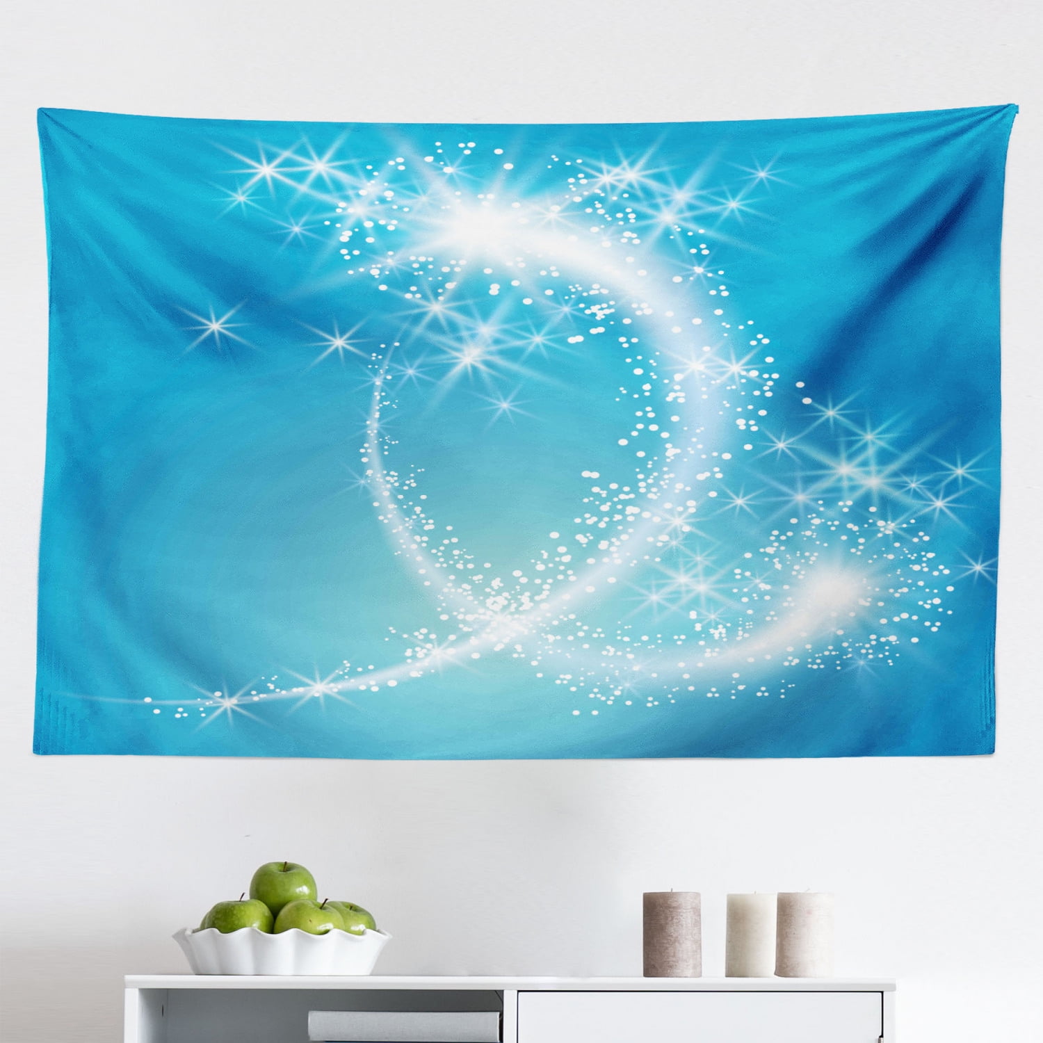 Magic Tapestry, Theme Detailed Magic Kingdom Castle Dragon Wizard Sun ...