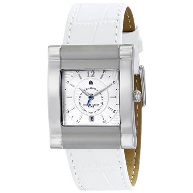 Unitron Enterprise 6841-W Ladies Stainless Leather Band Watch - 29 x 35 ...