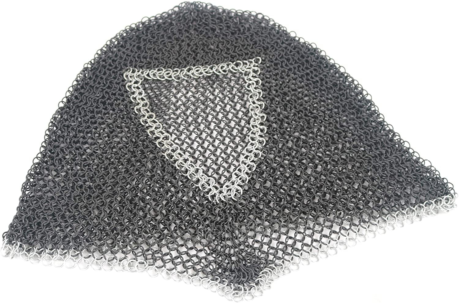 Mythrojan Chainmail Coif Medieval Knight Renaissance Armor Chain Mail Hood Viking LARP 16 Gauge ...