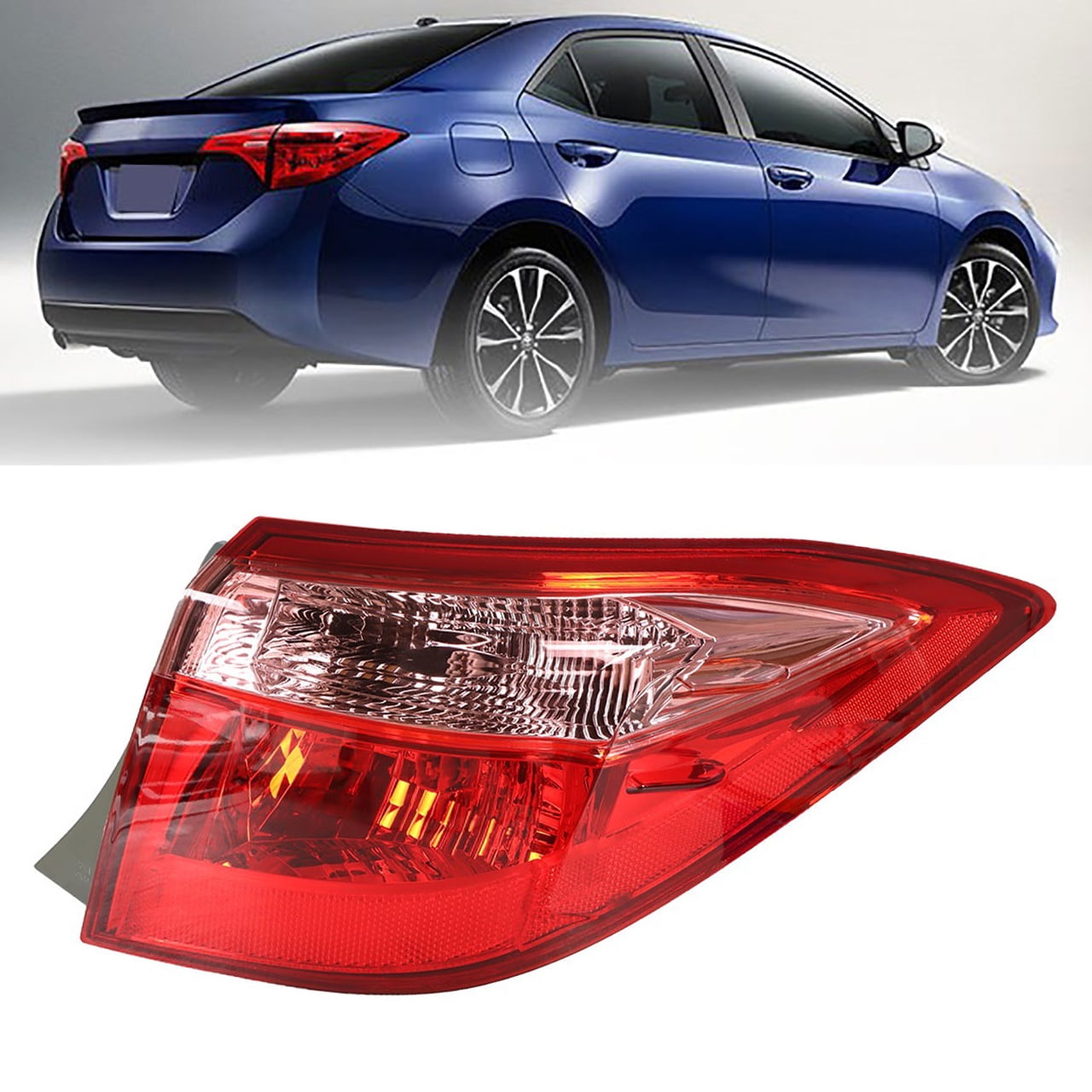 Rear Tail Light Lamp Housing Assembly Fit for 2017 2018 2019 Toyota ...