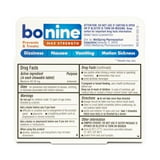 Bonine Max Strength Motion Sickness & Nausea Relief, Chewable Tablets ...