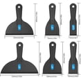 Putty Smooth Set - 6 Sizes Plastic Spatula Scrapers for Wall Paper ...