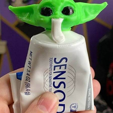 Toothpaste Topper 3d Print Yoda Toothpaste Topper Baby Closing ...