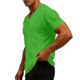 cocolona Mens T-shirts Summer V Neck Short Sleeve Pullover Tops Fashion ...