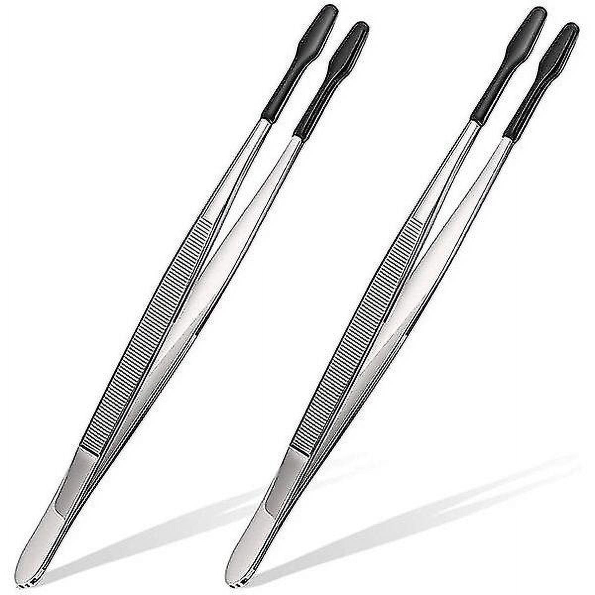 2 Pieces Of Rubber Tip Tweezers Pvc Silicone Precision Tweezers ...