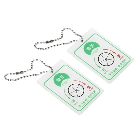 Valve Identifier Tag, 2 Pack Acrylic "Normally Open" Valves Status ...