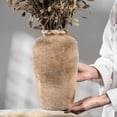 Ceramic Flower Vase Gray-11" Rustic Boho Home Decor - Walmart.com