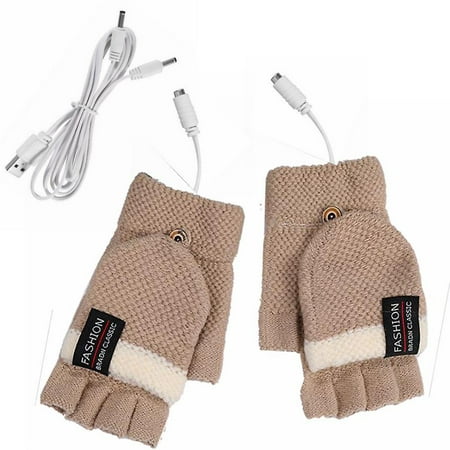 Heated Gloves Usb Unisex Winter Gloves Two In One Washable Design ...