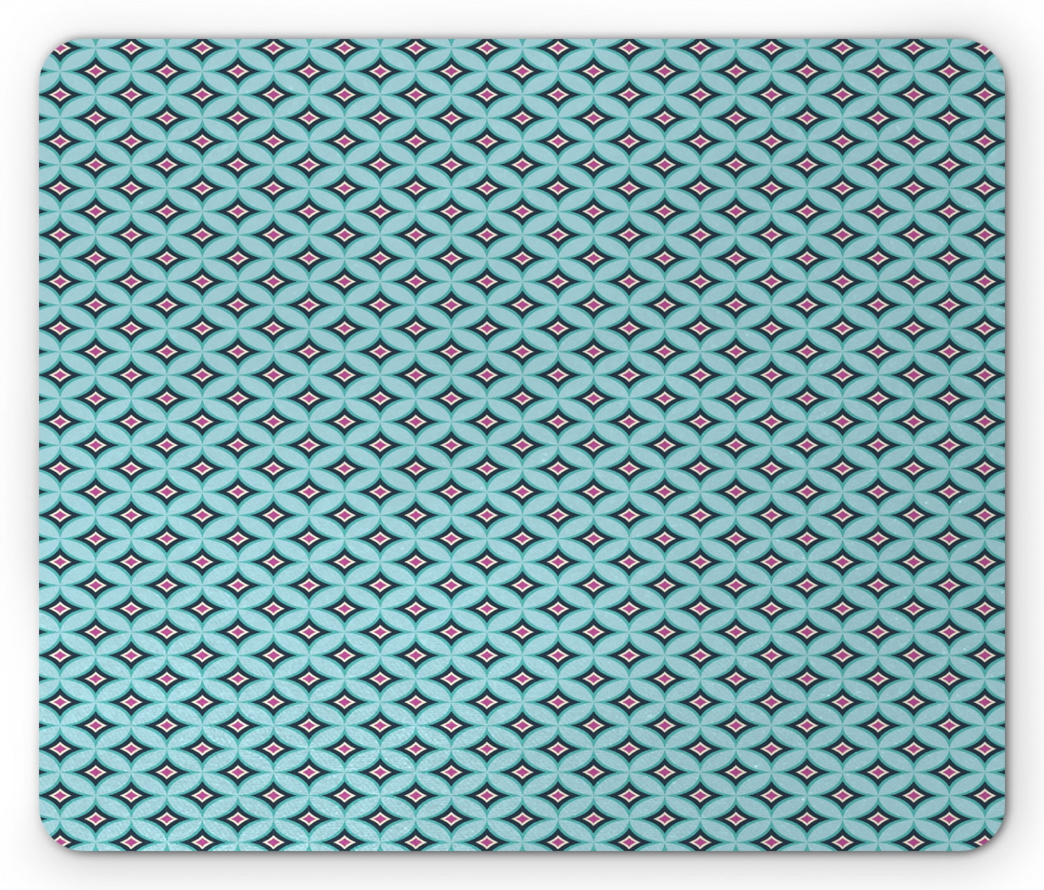 Vintage Mouse Pad, Continuous Geometry Inspired Pattern with Diamond ...