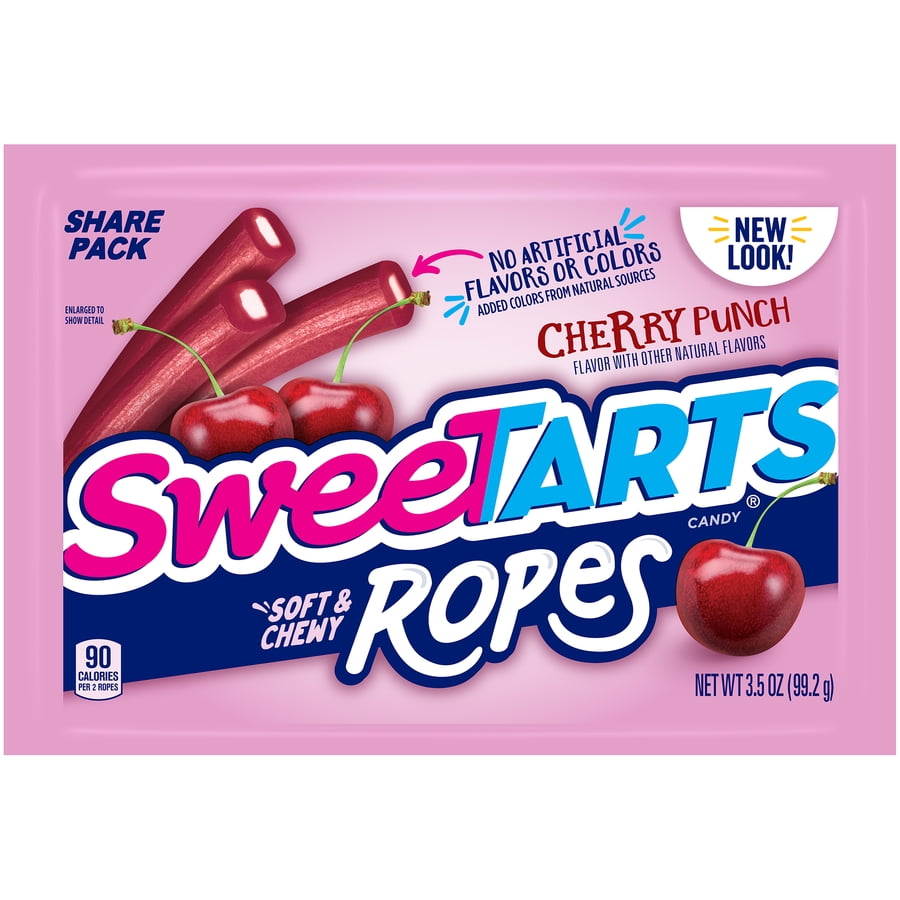 Sweetarts Soft & Chewy Ropes Share Pack 3.5 oz (Carton of 12) - Walmart.com