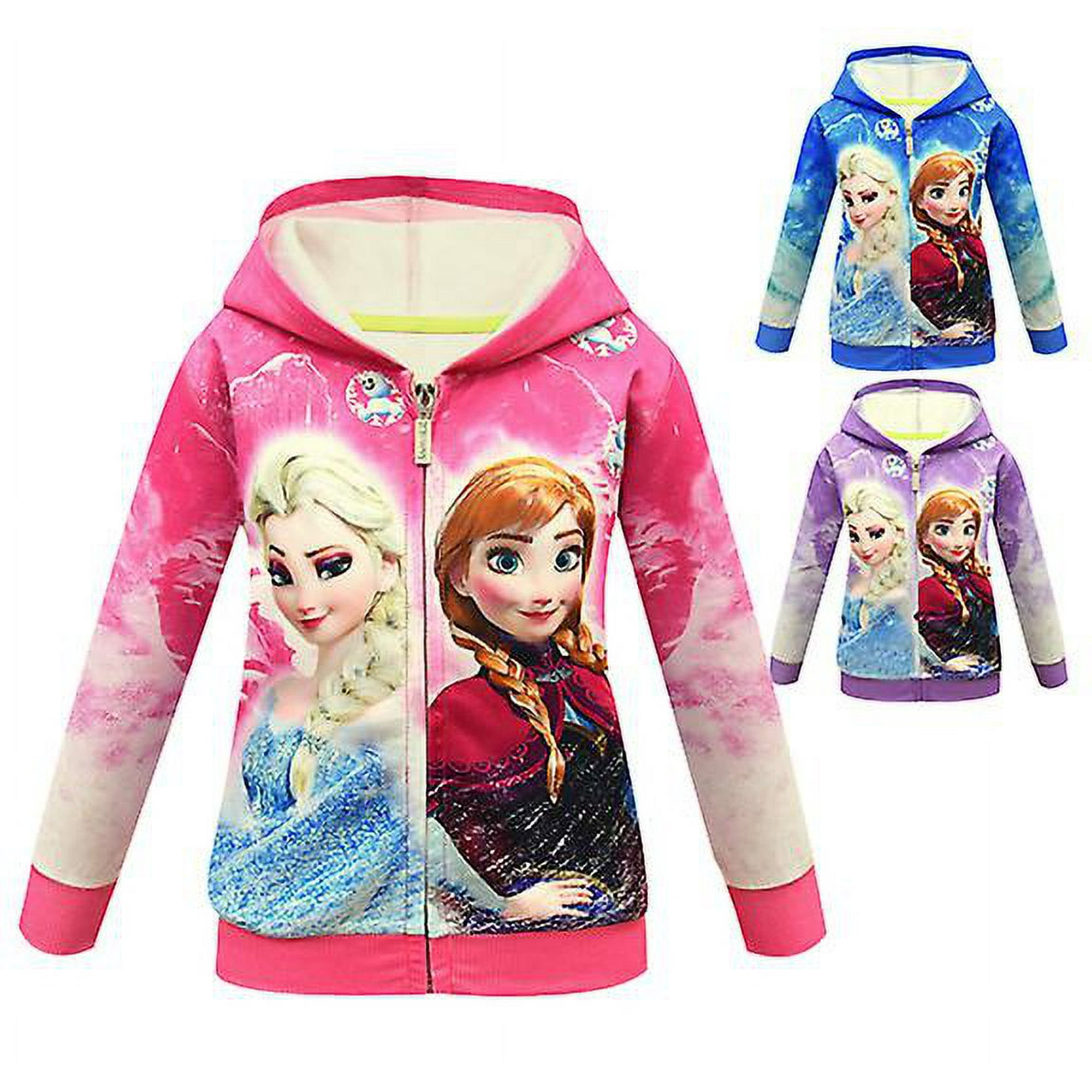Click here for Little Girls Hoodie Zip Toddler Print Sweatshirt L... prices