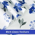 Haperlare Kitchen Curtains 36 Inches Long, Classic Watercolor Floral ...