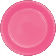 Touch of Color Plastic Dinner Plate, 9", Classic Pink, 20 Ct - Walmart.com