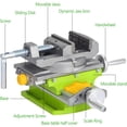 3’’ Cross Slide Drill Press Vise, 2 Way X-Y Compound Benchtop Drill ...