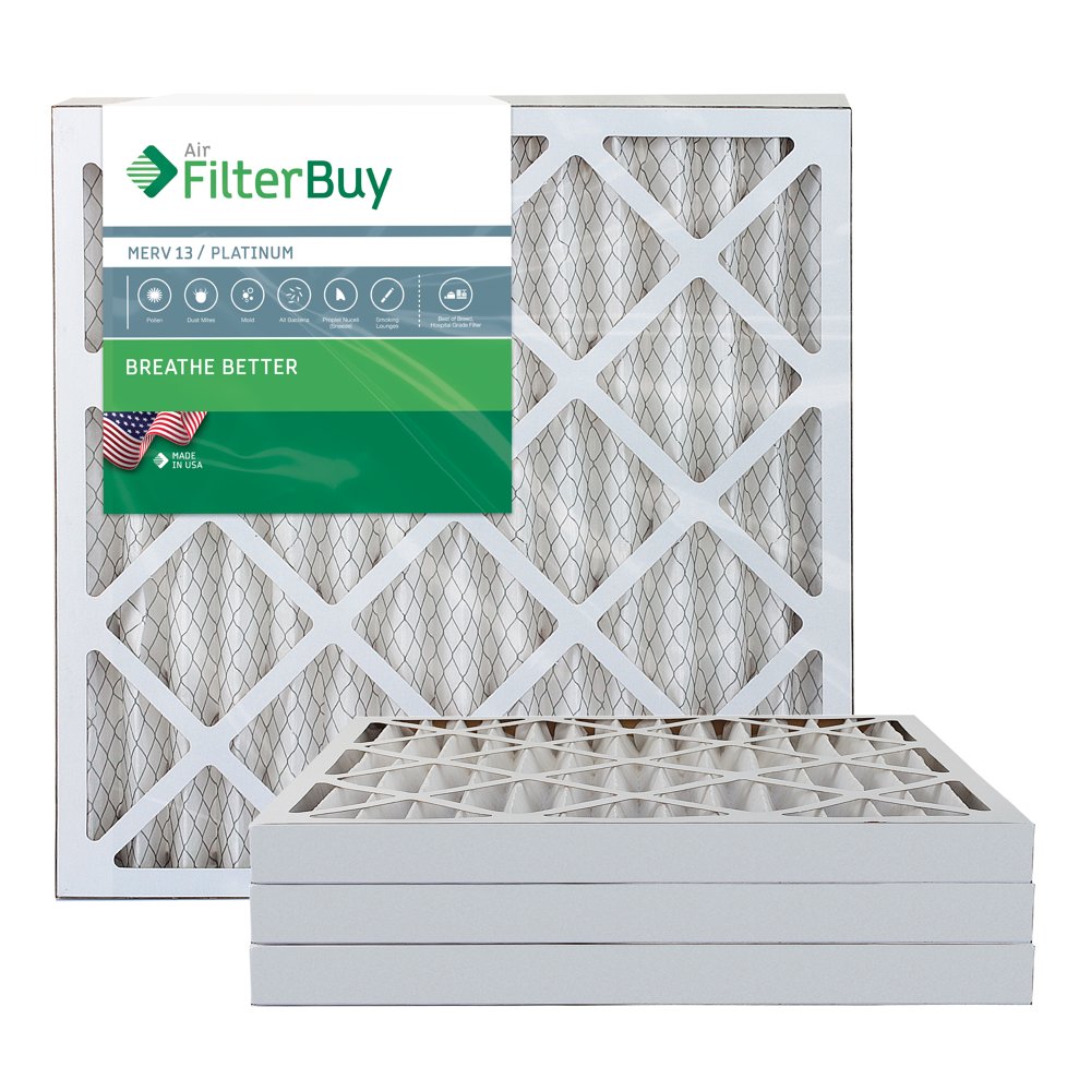 FilterBuy 20x20x2 MERV 13 Pleated AC Furnace Air Filter Pack Of 4 filterbuy-20x20x2-merv-13-pleated-ac-furnace-air-filter-pack-of-4