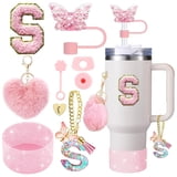 9PCS Cup Accessory Set for Stanley 30oz 40oz Butterfly Straw Cover Cap ...