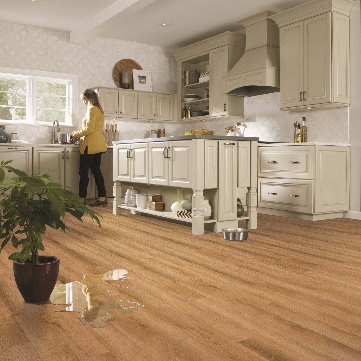 QuickStep by Mohawk 6mm Cashmere Cove Oak Vinyl Plank Flooring ...