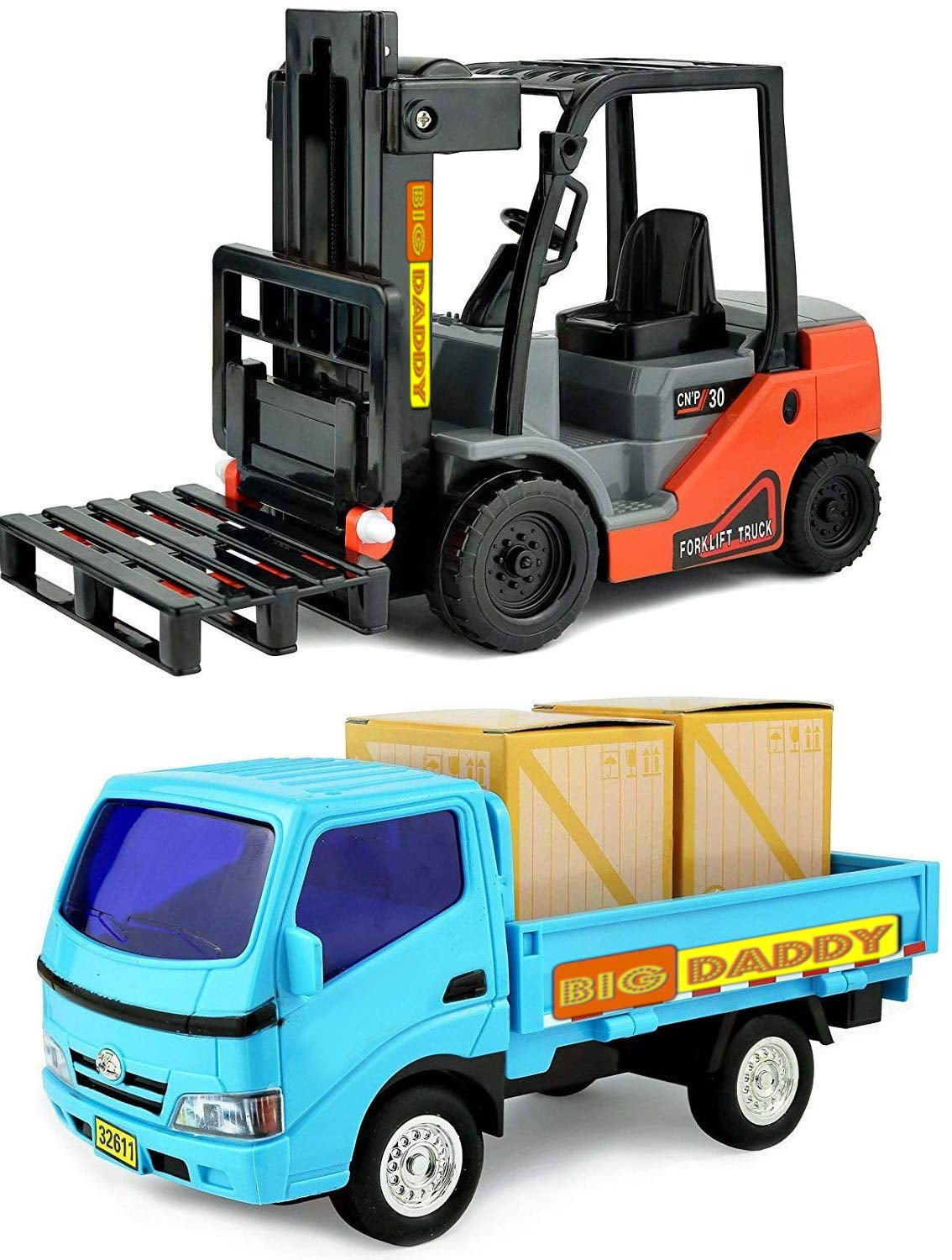 Toy Truck And Fork Lift Combo Set By Big Daddy - Walmart.com