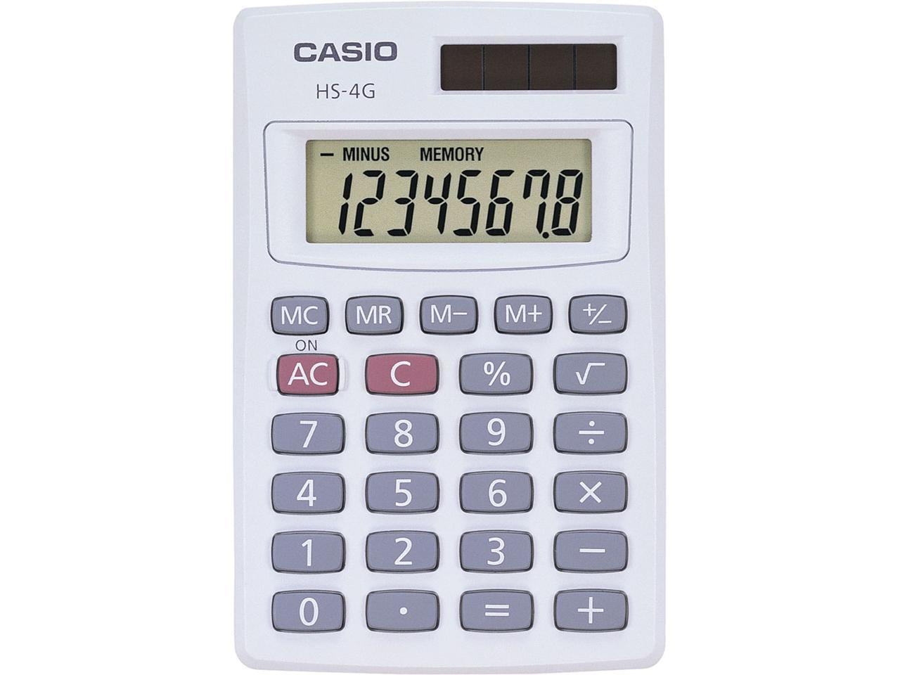 Casio HS-4G Handheld Solar Calculator - Walmart.com