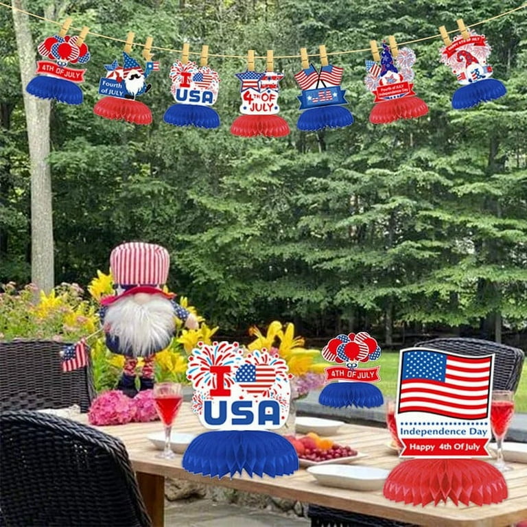 Patriotic Party Centerpieces TERGAYEE Patriotic Table