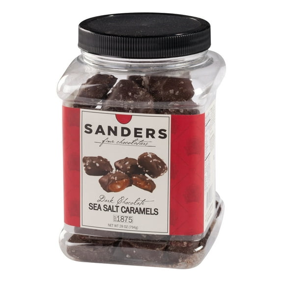 Sanders Dark Chocolate Sea Salt Caramels, 36 oz, 2-Pack, Made with ...