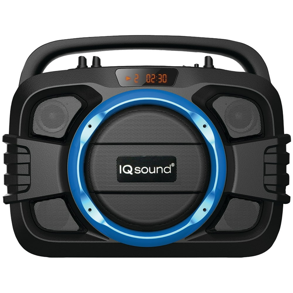 Supersonic Iq-2400bt- Blue Soundbox Toughneck Bluetooth Portable Audio ...