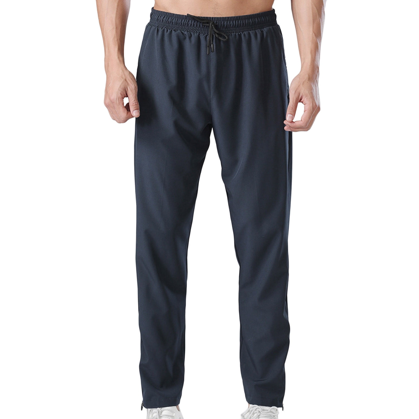 Cameland Mens Plus Size Track Pants Lightweight Quick Dry Hiking Athletic Workout Trousers Casual Active Jogger Sweatpants With Zipper Pockets