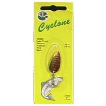 Thomas Cyclone Wobbler Spoon Freshwater Fishing Lure, Gold/Red, 1 1/2 ...