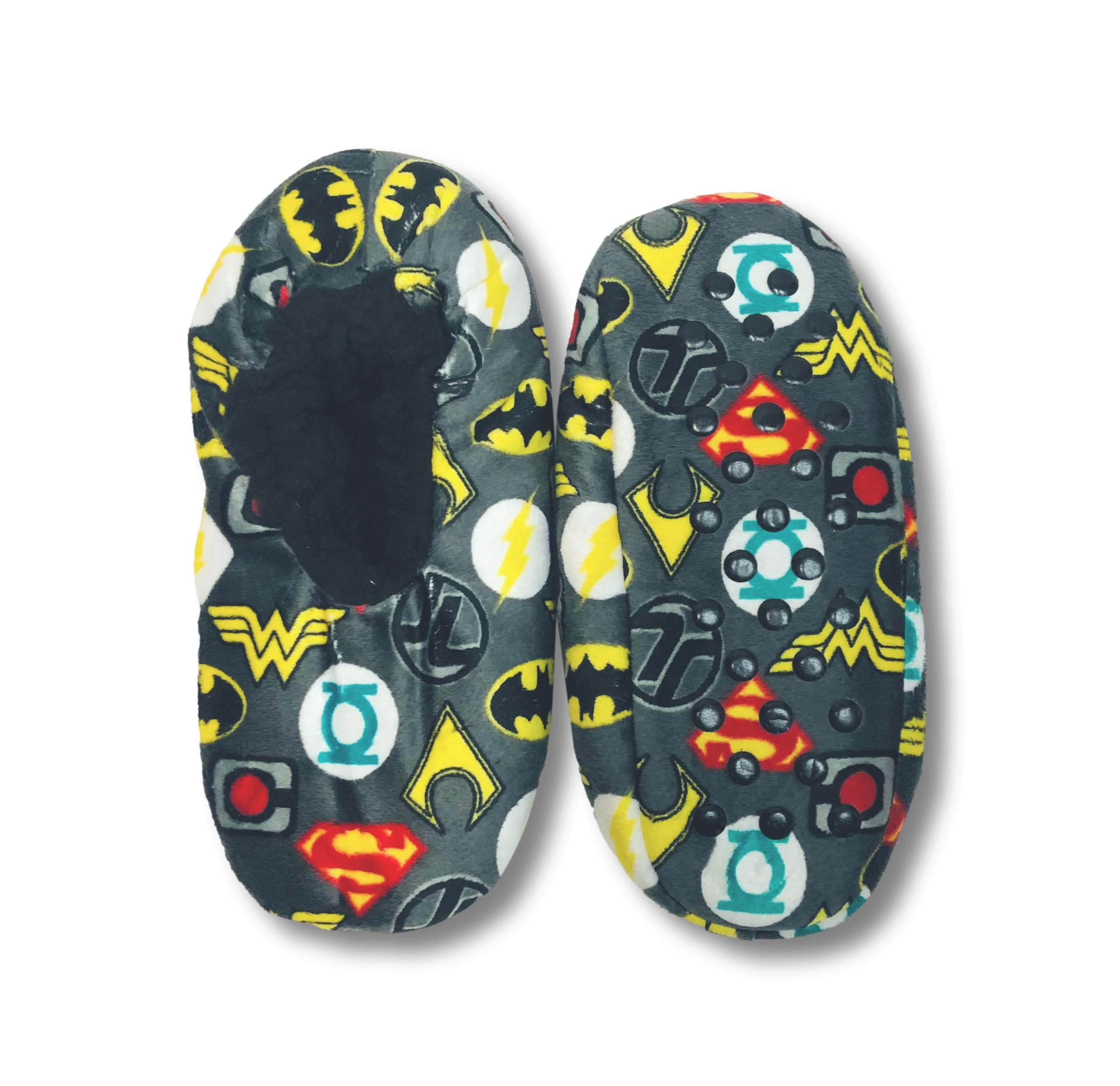 Batman Boys Slippers Fuzzy Slipper Socks for Kids - Walmart.com