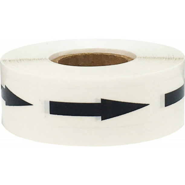 Removable Document Arrow Labels Black Transparent 1.3cm x 3.8cm 500 ...