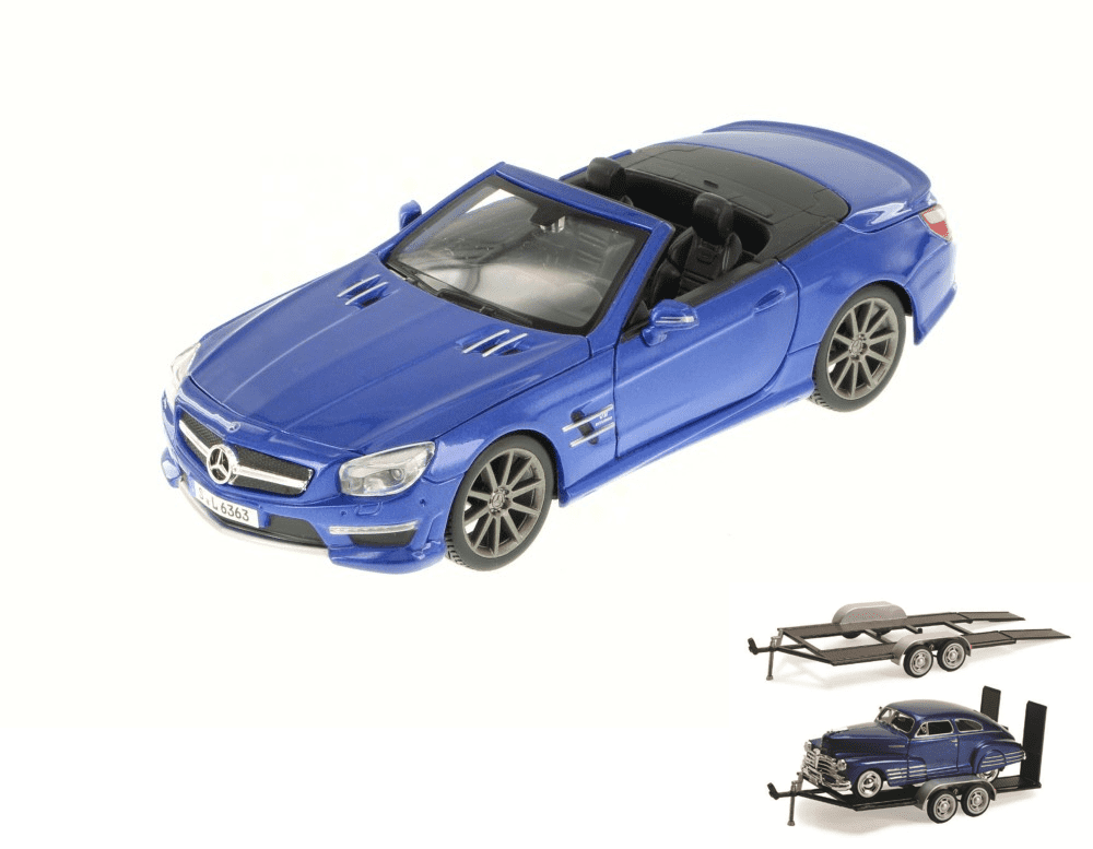 Diecast Car & Trailer Package - 2012 Mercedes-Benz SL 63 AMG ...